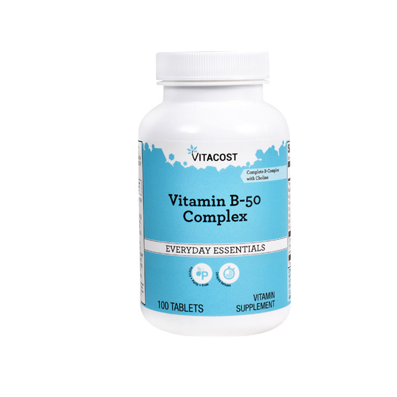 Vitacost Vitamin B-50 Complex 覆合維他命B群 100錠 - Vitamin East West
